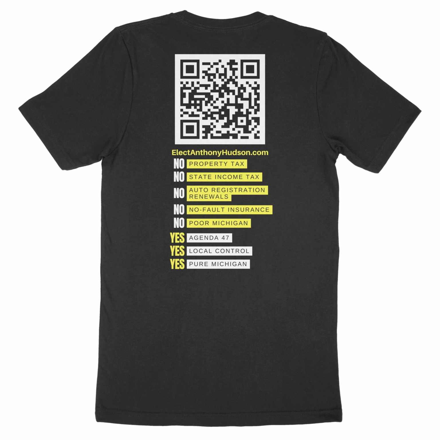 Elect Anthony Hudson YNOT Unisex T-Shirt Chest Logo - Anthony Hudson ...